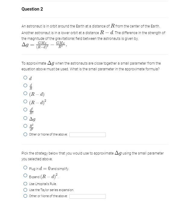 Solved An astronaut is in orbit around the Earth at a | Chegg.com