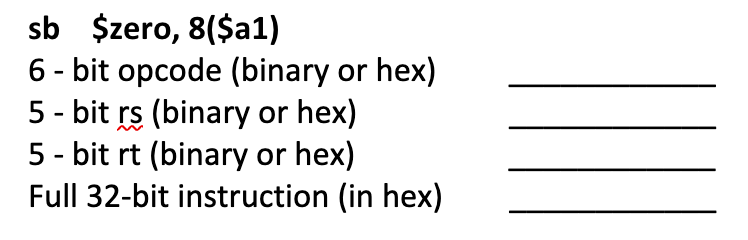 Solved convert the following MIPS assembler instructions to | Chegg.com