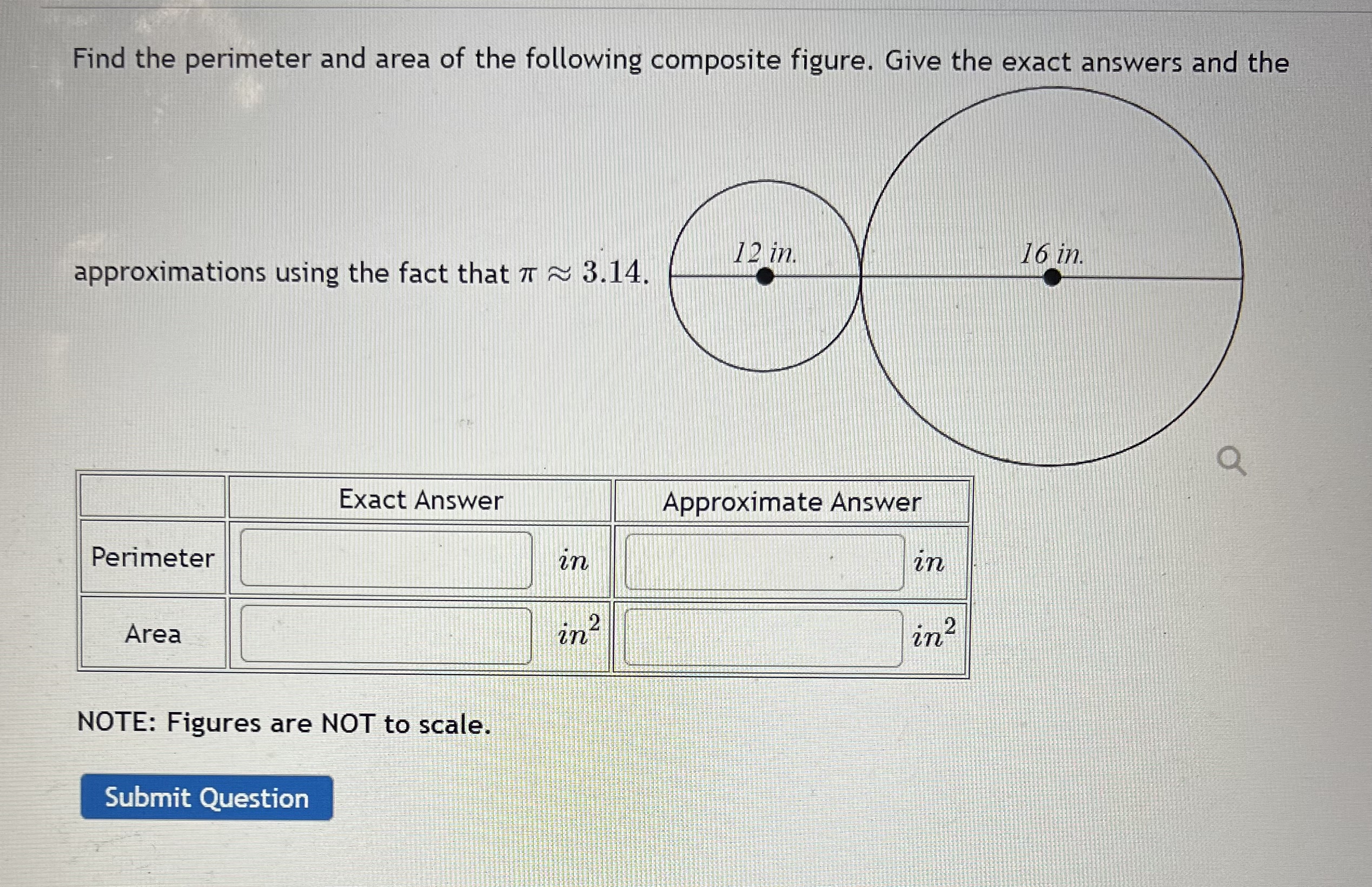 Solved Find the perimeter and area of the following | Chegg.com