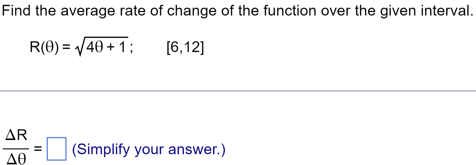 Solved Find The Average Rate Of Change Of The Function Over Chegg