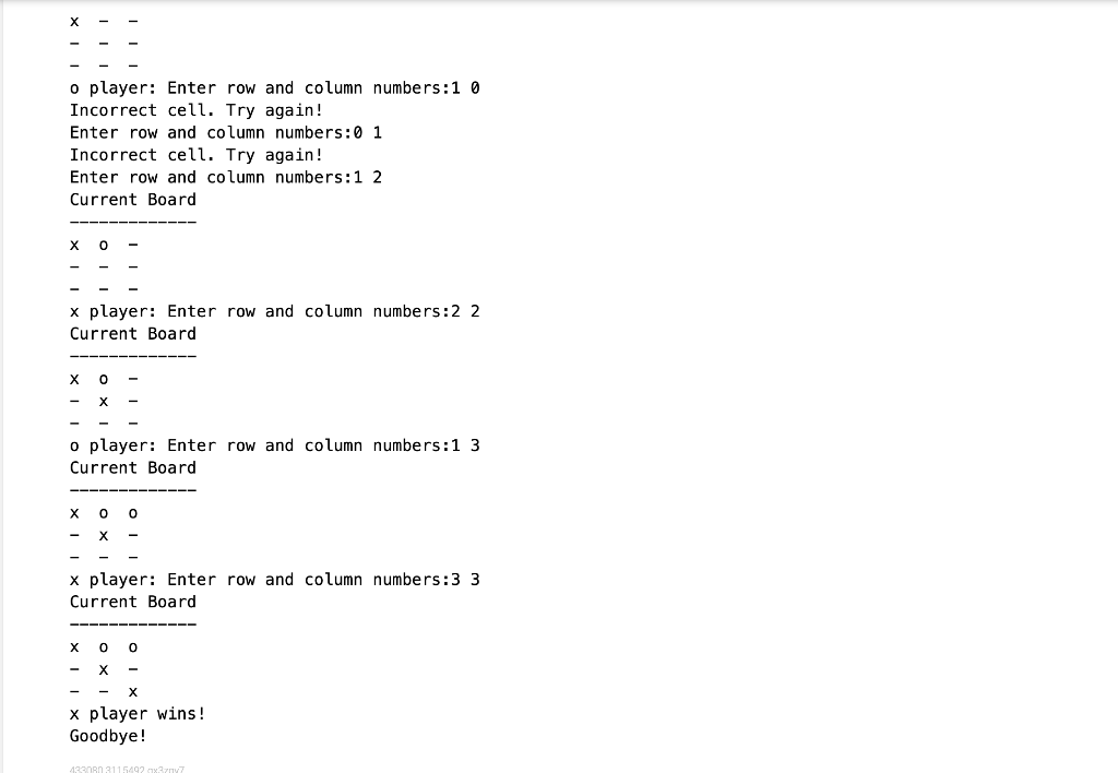 Solved This project creates a simple Tic-Tac-Toe game. You | Chegg.com