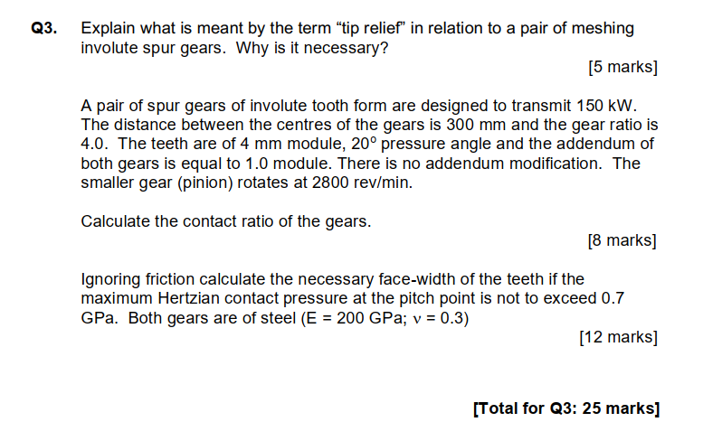 Solved Q3. Explain what is meant by the term “tip relief" in | Chegg.com