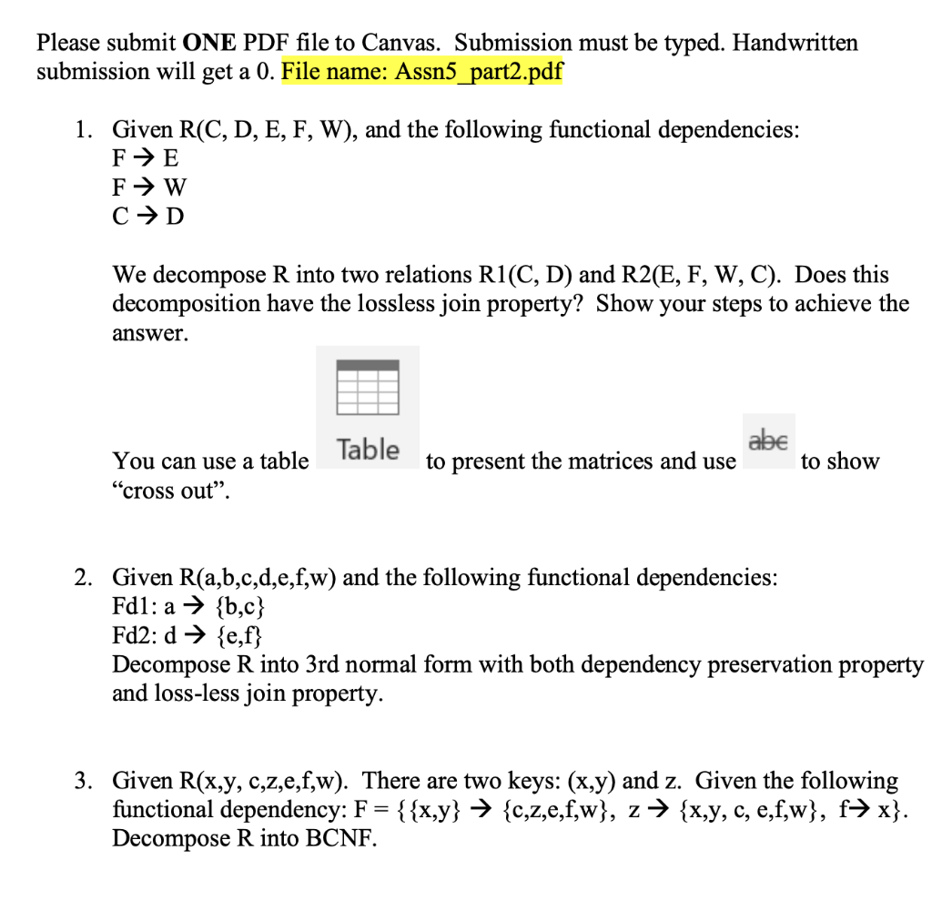 Solved lease submit ONE PDF file to Canvas. Submission must | Chegg.com