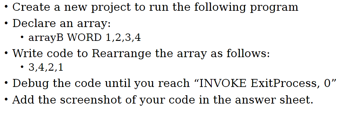 Solved - Create a new project to run the following program - | Chegg.com