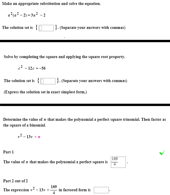 Solved Make an appropriate substitution and solve the | Chegg.com
