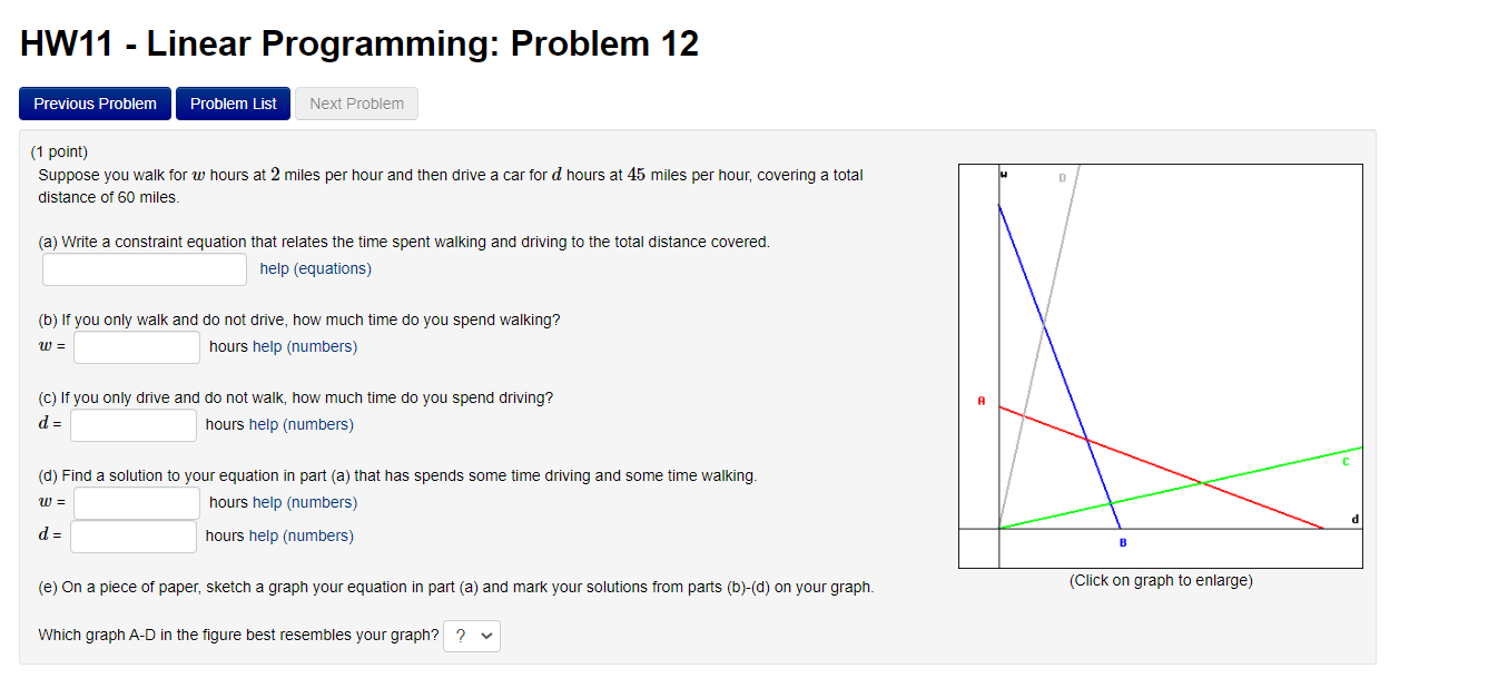Solved HW11 - Linear Programming: Problem 12 Previous | Chegg.com