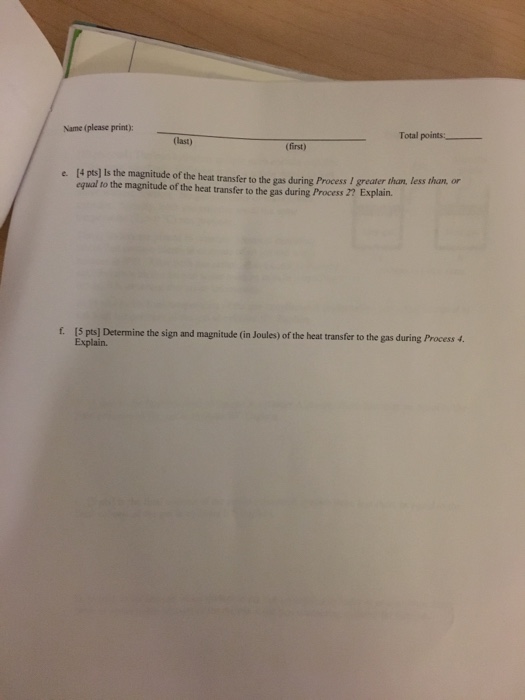 Solved Total points Name (please print) (last) (first) I. | Chegg.com