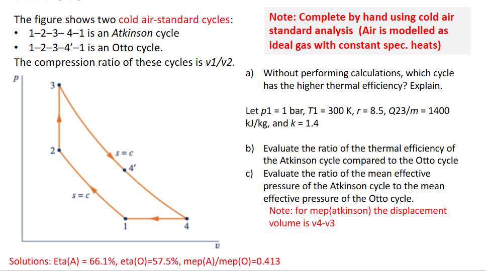 Solved by an EXPERT The figure shows two cold air-standard | Chegg.com