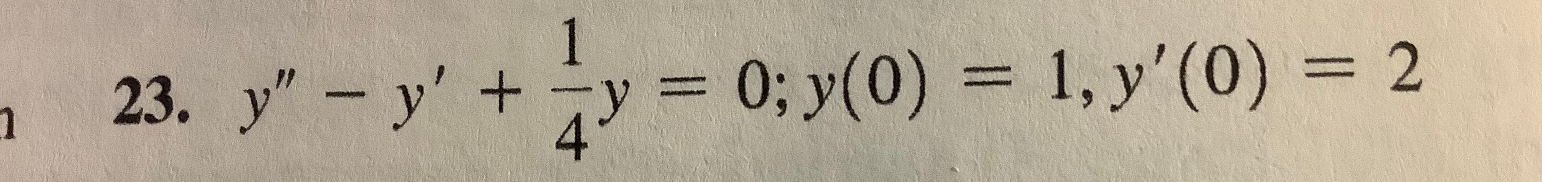 Solved Initial value problem with repeated real roots - Find | Chegg.com