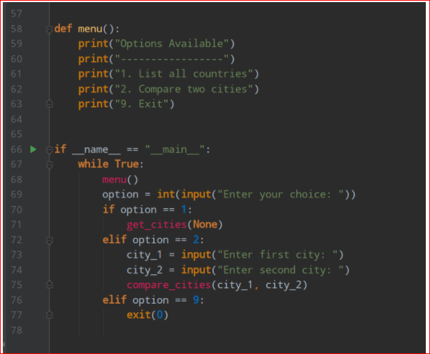 import requests def get_cities(country): url - | Chegg.com