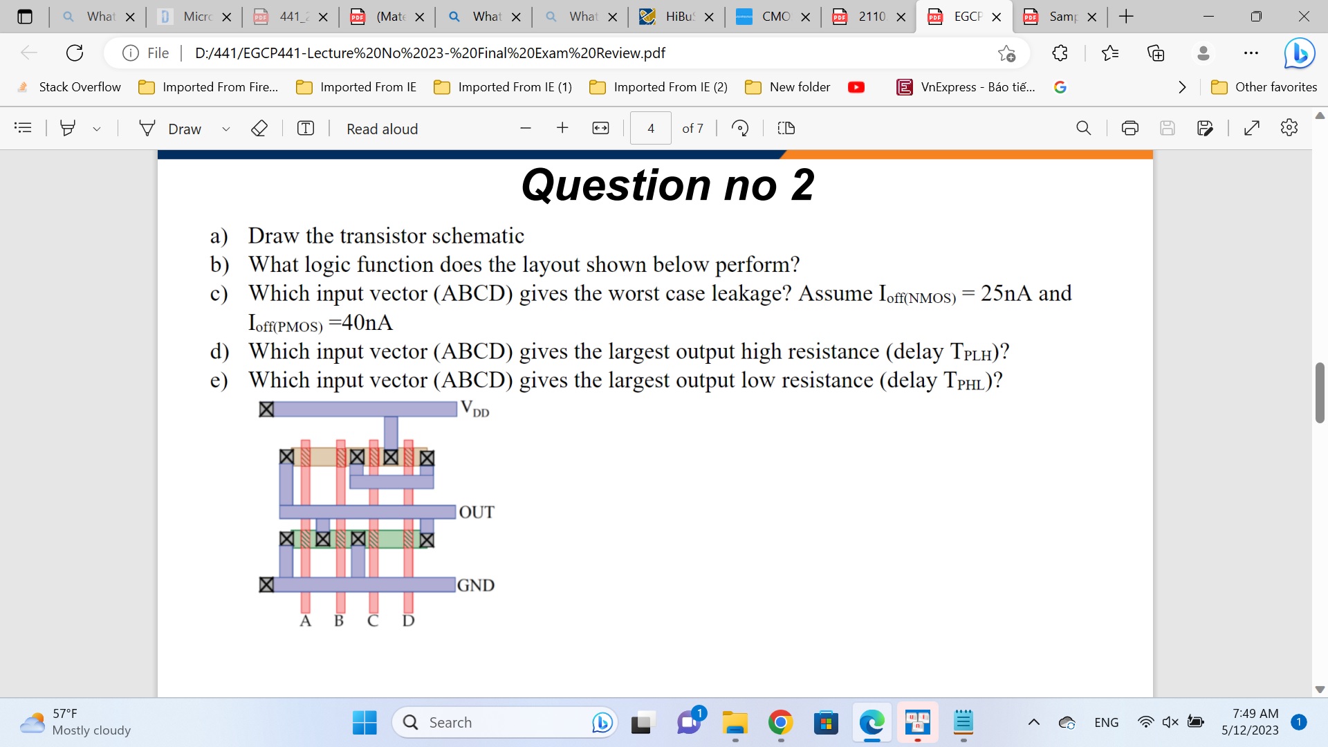 Please guide how to find: a) Input vector which gives | Chegg.com
