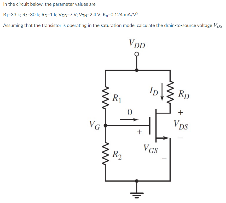 Solved In the circuit below, the parameter values are | Chegg.com