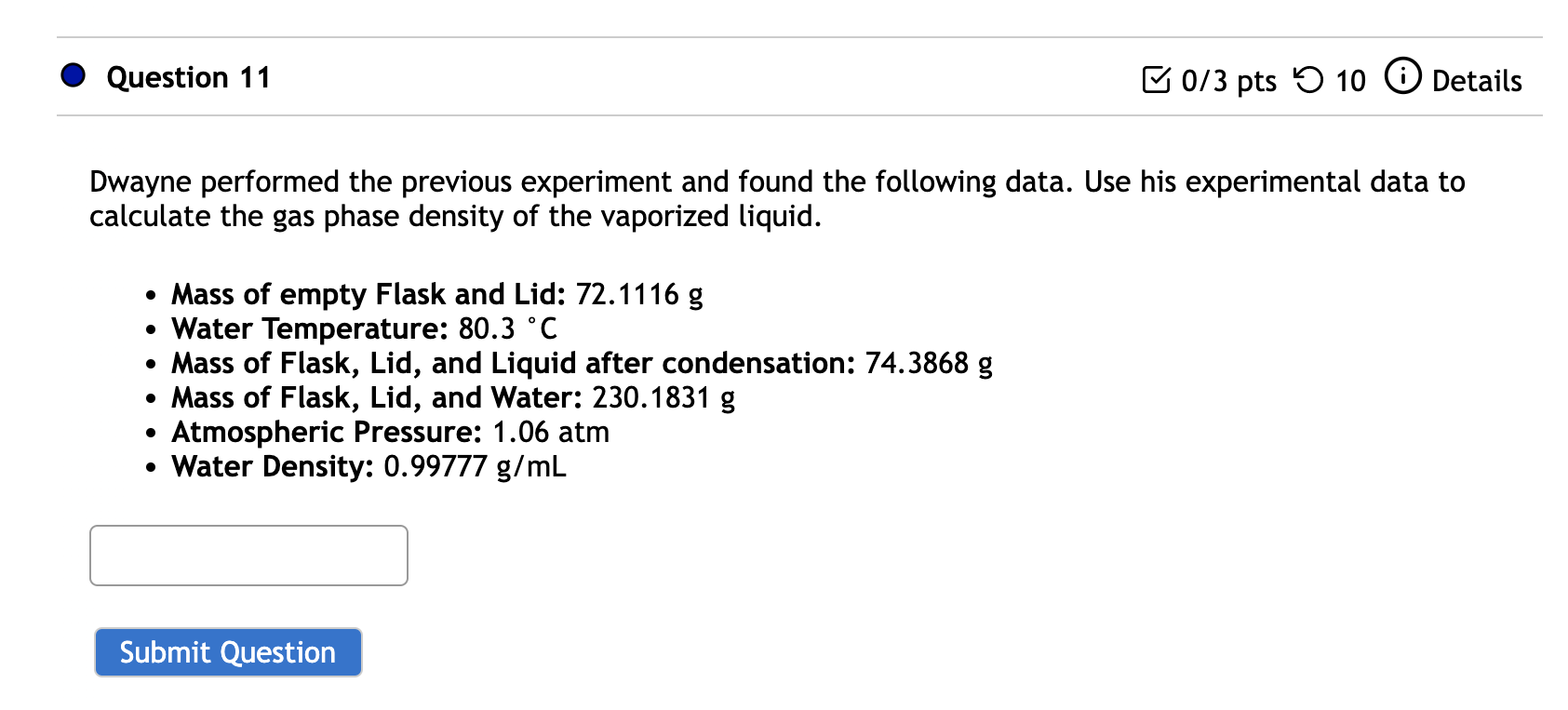 Solved Dwayne performed the previous experiment and found | Chegg.com