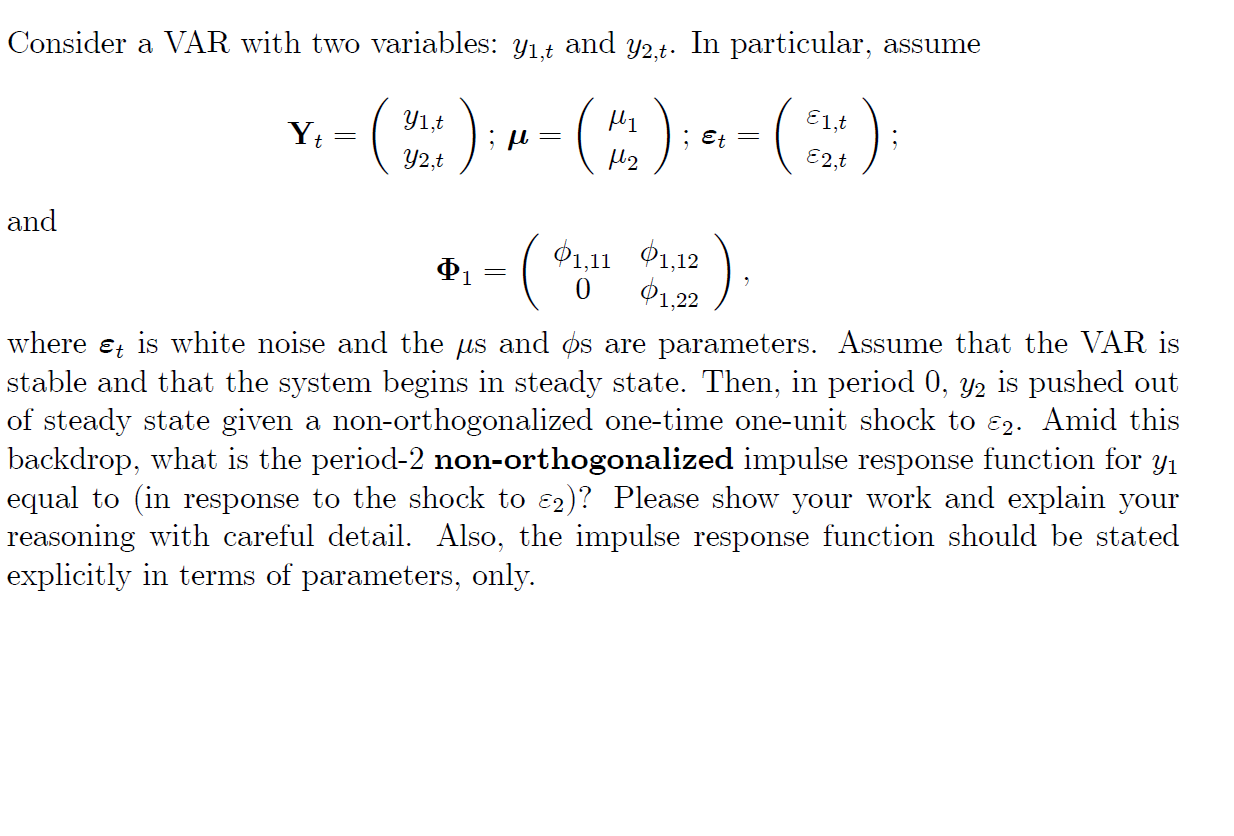 Macro-Econometrics (Time Series) Problem: The problem | Chegg.com