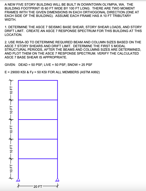 Solved A NEW FIVE STORY BUILDING WILL BE BUILT IN DOWNTOWN | Chegg.com