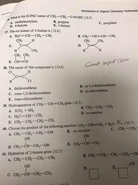 Solved Introduction to Organic Chemistry: Hydrocarb is the | Chegg.com