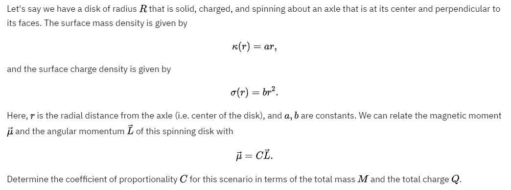 Solved Let's say we have a disk of radius R that is solid, | Chegg.com