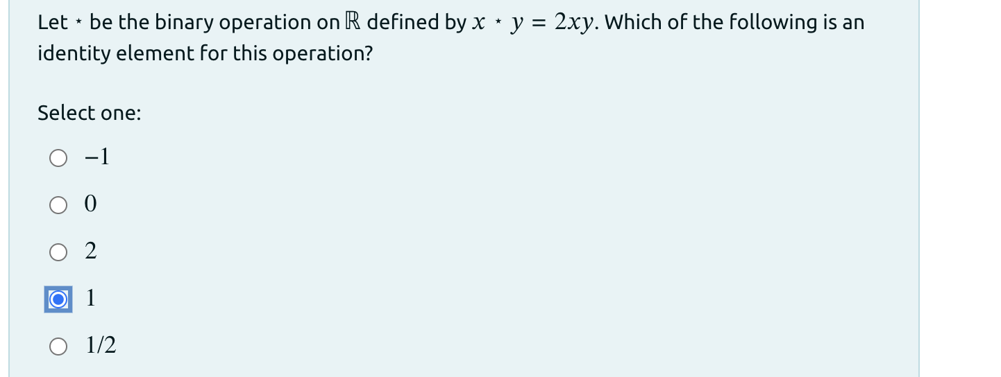 Solved Let * ﻿be the binary operation on R ﻿defined by | Chegg.com
