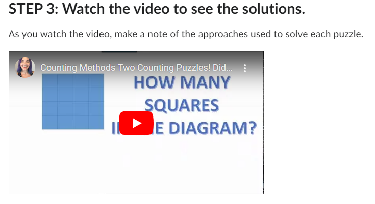 Solved STEP 1: Puzzle 1: How many squares are in the | Chegg.com