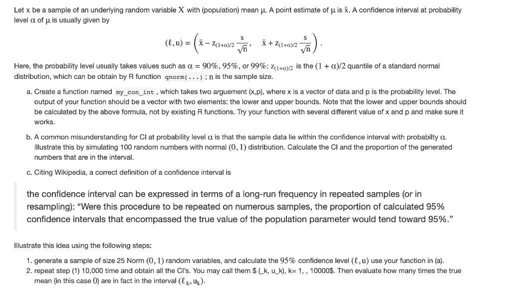Solved Let x be a sample of an underlying random variable X | Chegg.com