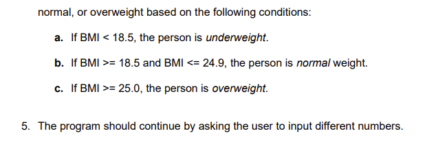 Solved Create a MIPS assembly code that calculates the BMI | Chegg.com