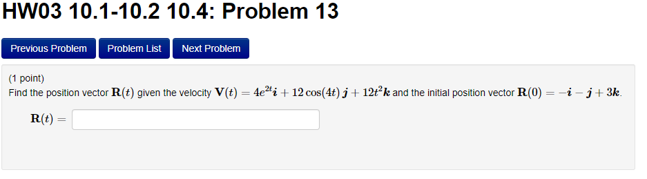 Solved HW03 10.1-10.2 10.4: Problem 13 Previous Problem | Chegg.com