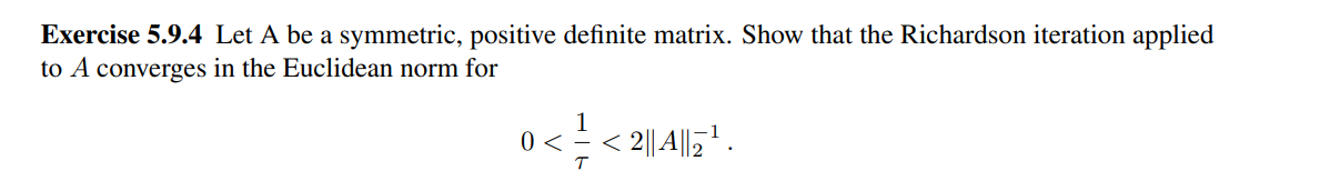 Solved Let A Be A Symmetric Positive Definite Matrix Show