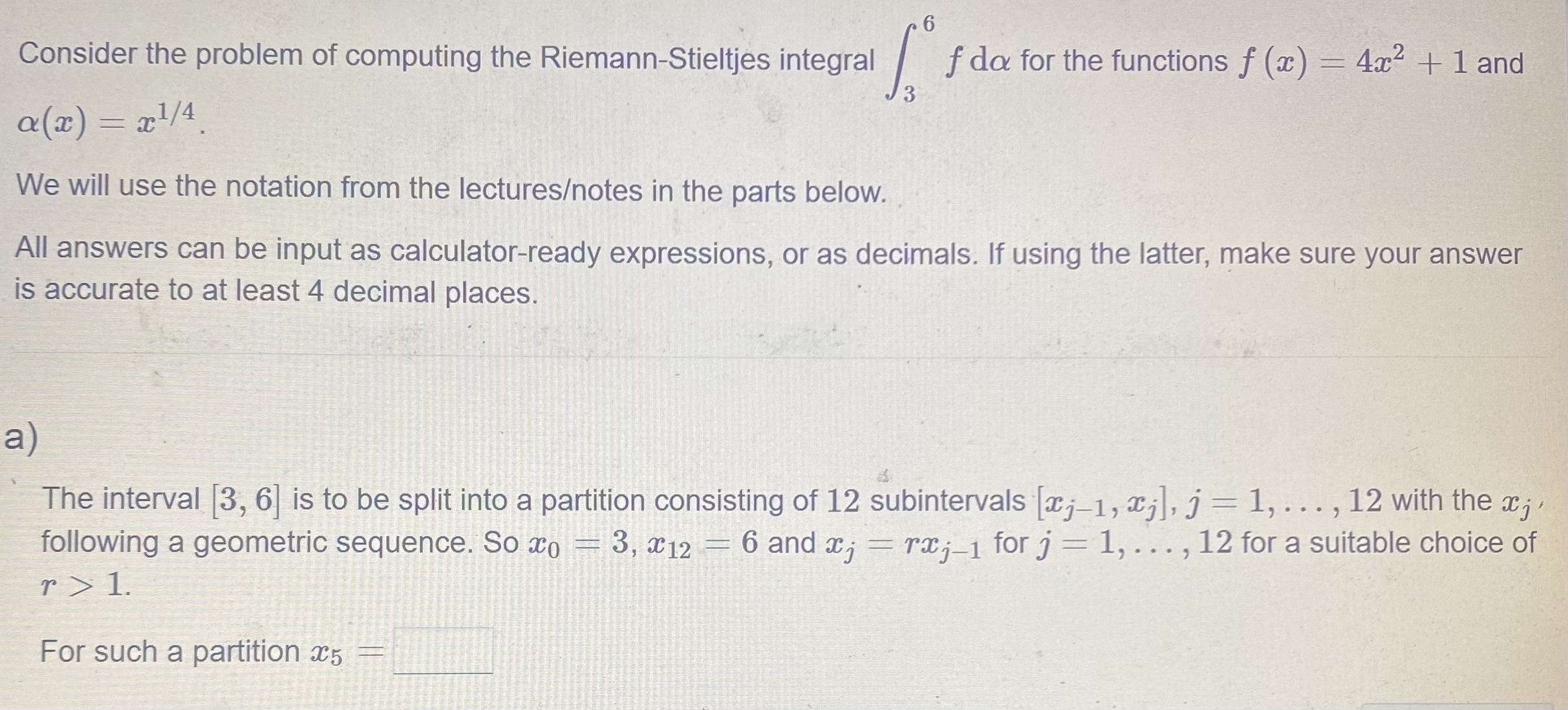 Solved Consider the problem of computing the | Chegg.com