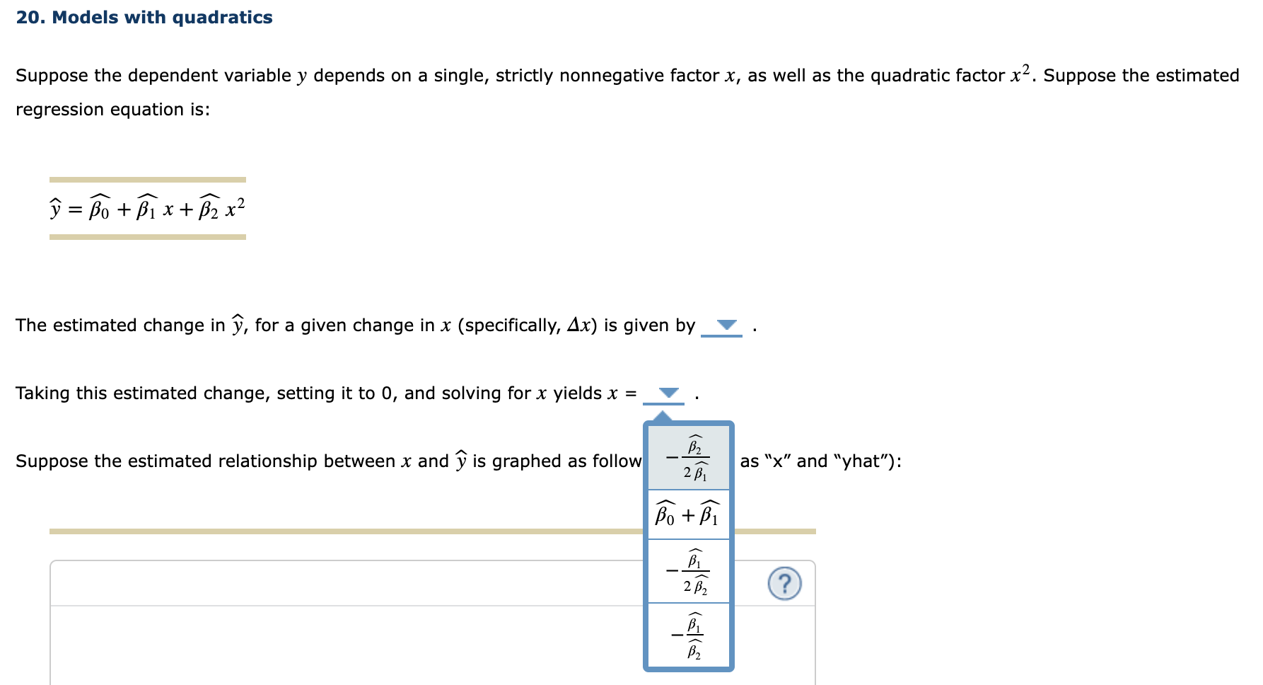 Suppose the dependent variable y depends on a single, | Chegg.com