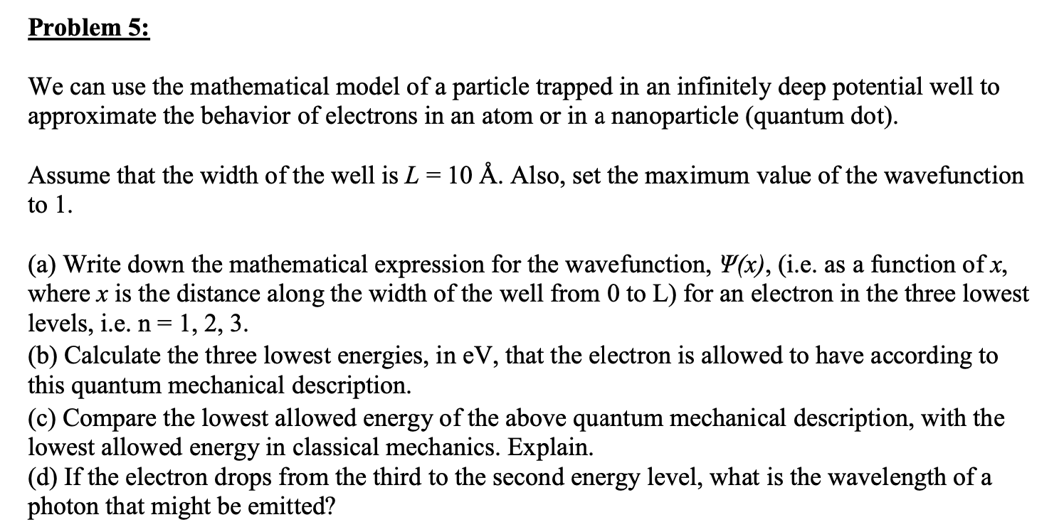 Solved Problem 5: We can use the mathematical model of a | Chegg.com