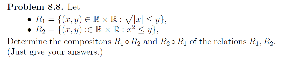 Solved Problem 8.7. Let R and S be the following relations | Chegg.com