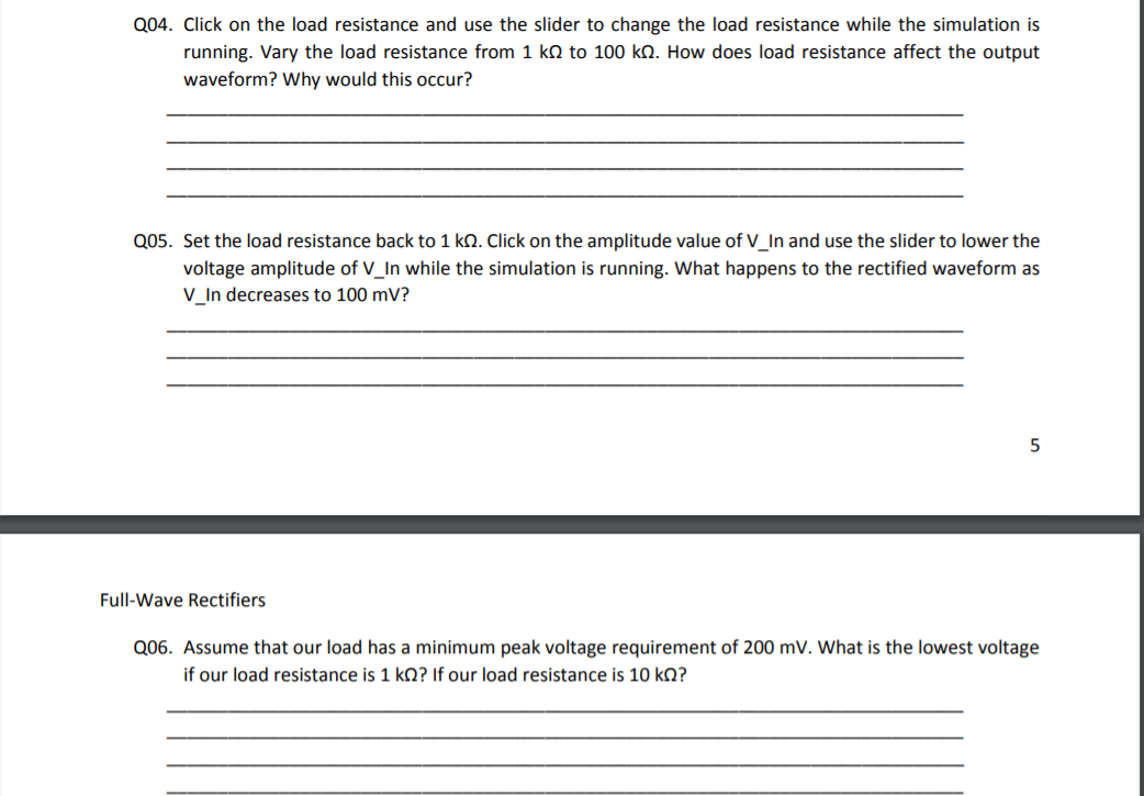 Solved Full-Wave Rectifiers Circuit Theory and Simulation | Chegg.com