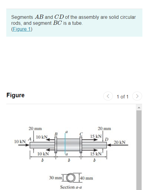 Solved Segments AB and CD of the assembly are solid circular | Chegg.com