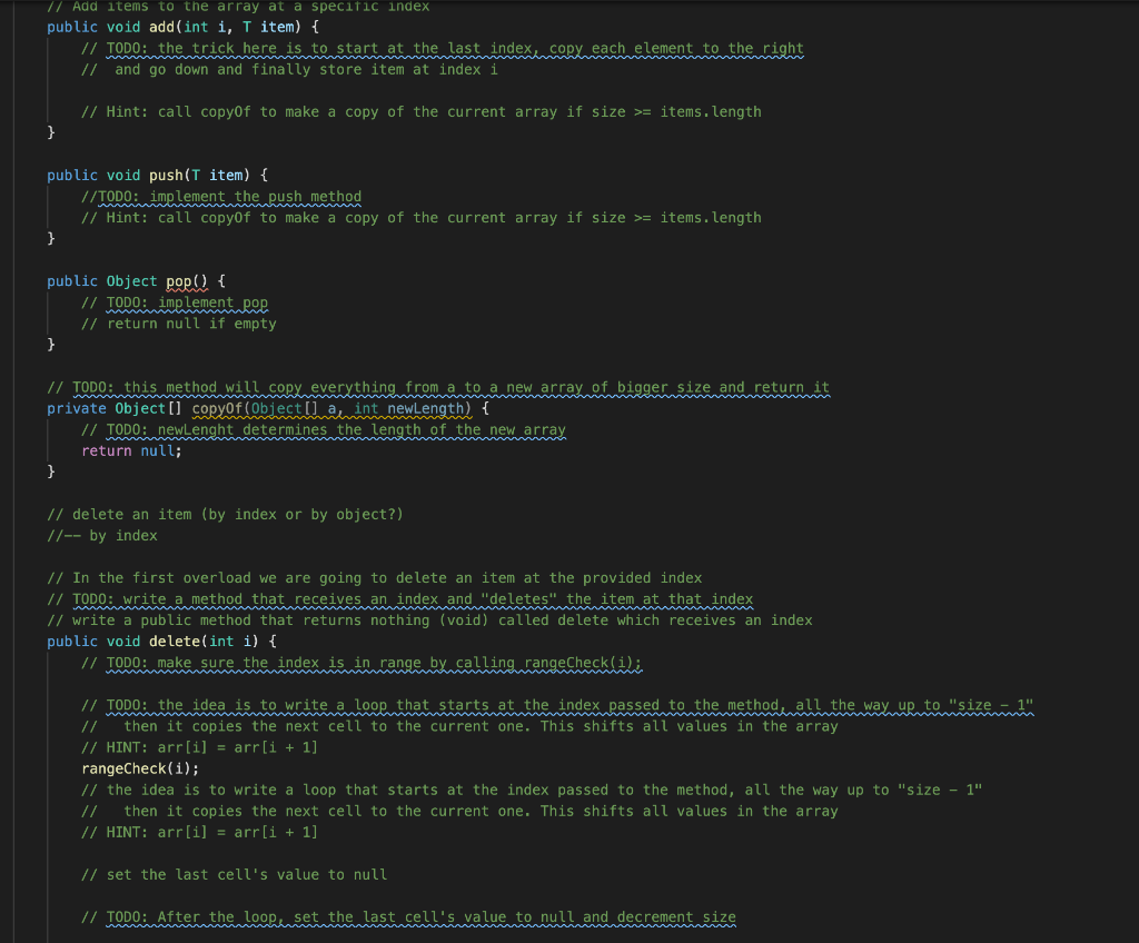 Solved SuperArray.java 3 x src > main > java > | Chegg.com