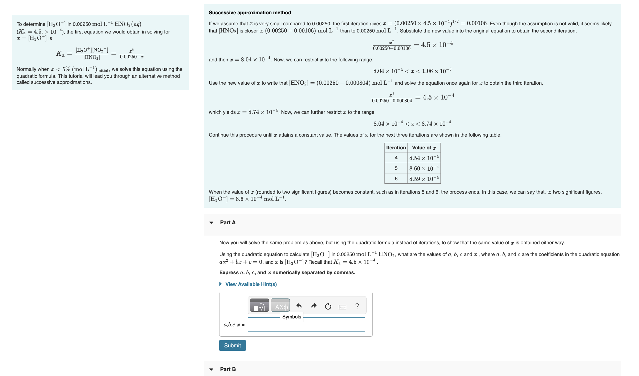 Solved Part B Using The Method Of Successive Approximations
