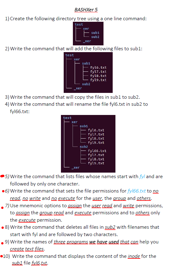 Solved Can do 5 - 10, I already post 1 - 4 seperately but | Chegg.com