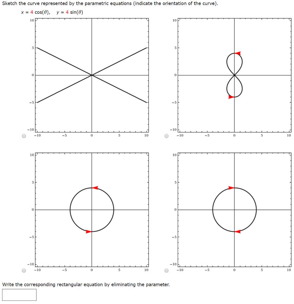 Solved Sketch The Curve Represented By The Parametric