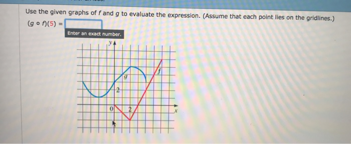 Solved Use The Given Graphs Of F And G To Evaluate The 