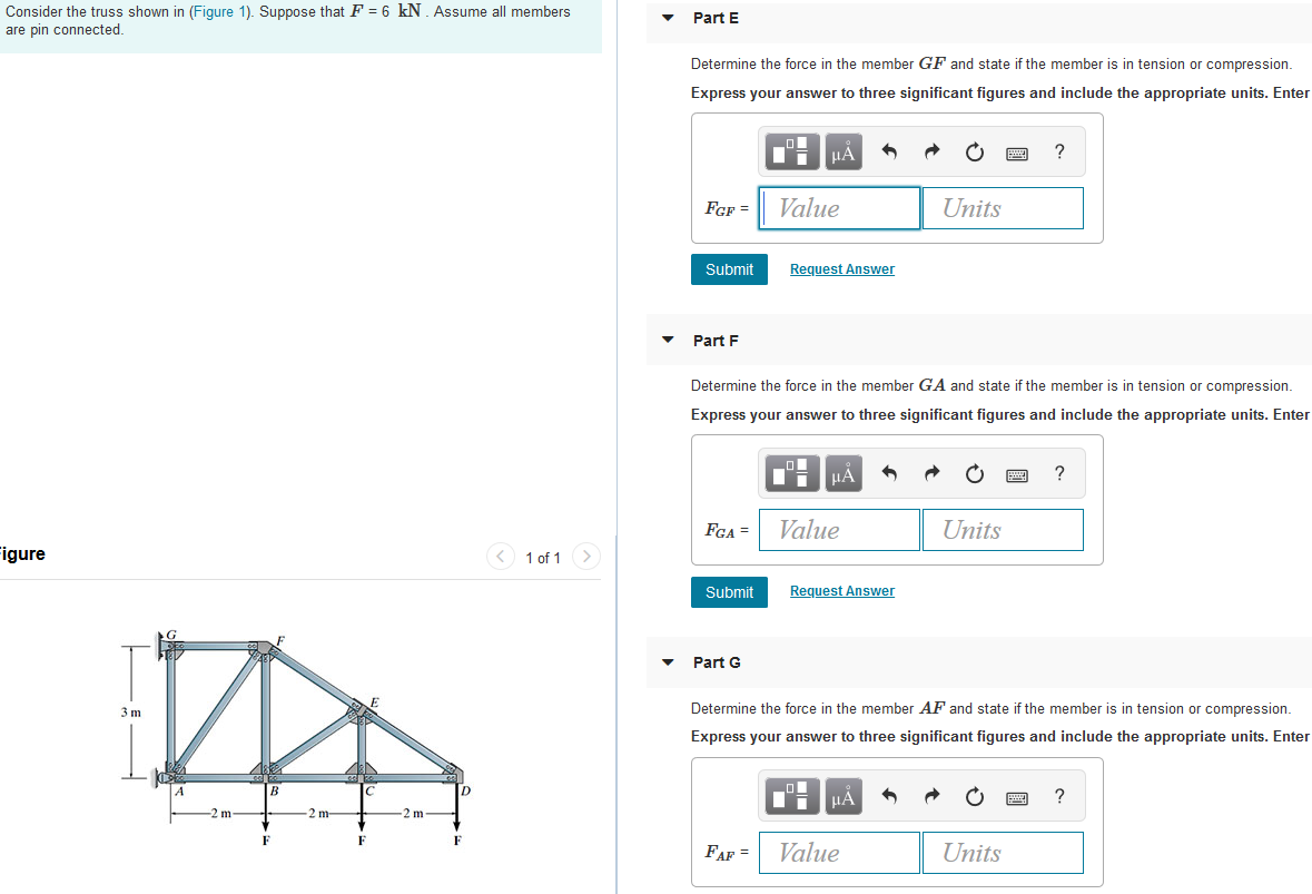 Solved Consider the truss shown in (Figure 1). Suppose that | Chegg.com