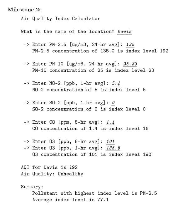 Solved Air Quality The Air Quality Index (AQI) is a simple, | Chegg.com
