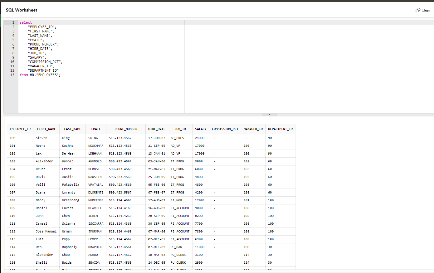Solved Record SQL queries, results and explanations on | Chegg.com