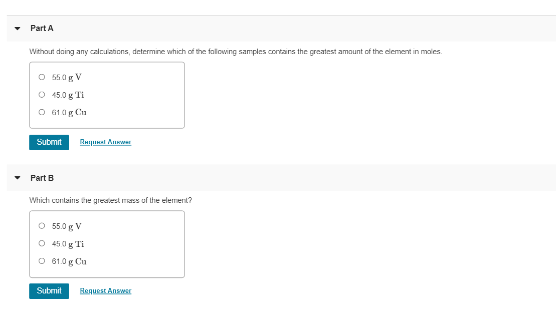 Solved Without doing any calculations, determine which of | Chegg.com