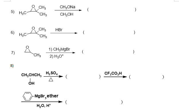 Solved CH3 CH3 5) H3C CH2ONa CH,OH ) HBT 6) HEC CH3 CH3 ) 7) | Chegg.com