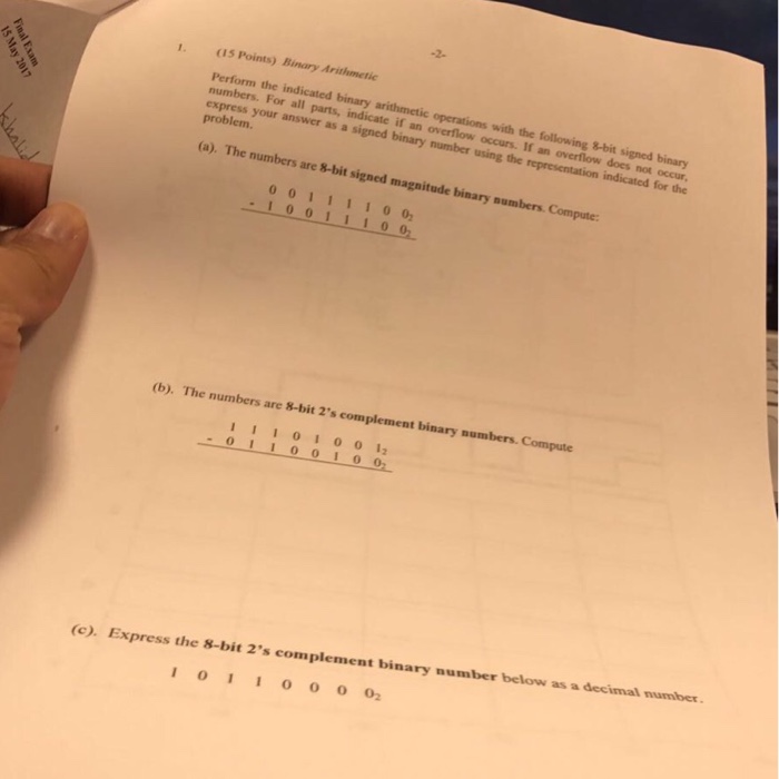 Solved Perform the indicated binary arithmetic operations | Chegg.com