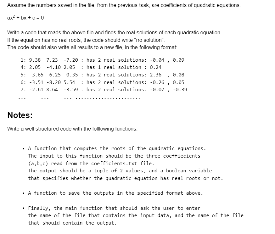 Solved Assume the numbers saved in the file, from the | Chegg.com
