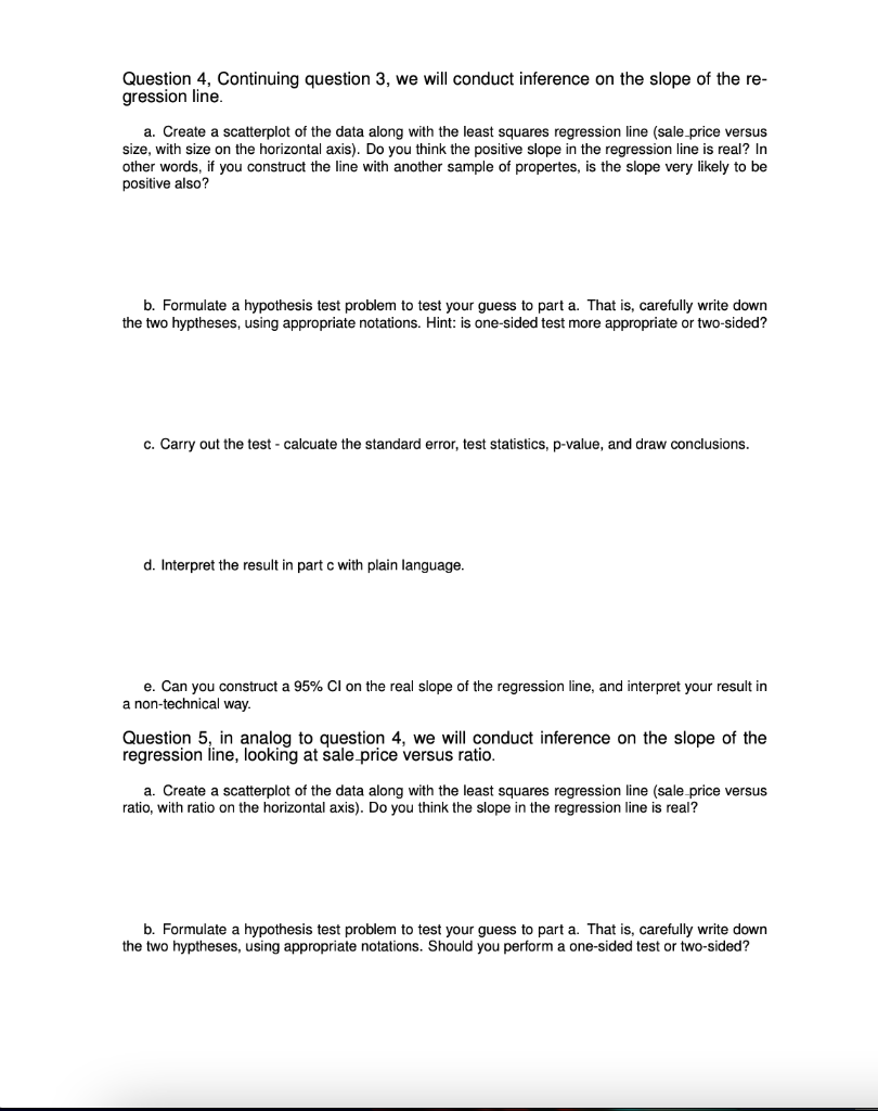 Solved Project: Simple Linear Regression with RStudio Math | Chegg.com