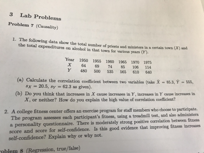 Solved 3 Lab Problems Problem 7 (Causality) 1. The following | Chegg.com