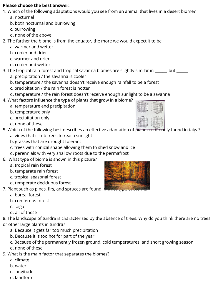 Solved Please choose the best answer: 1. Which of the | Chegg.com