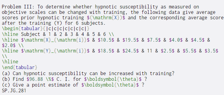 Solved Problem III: To determine whether hypnotic | Chegg.com
