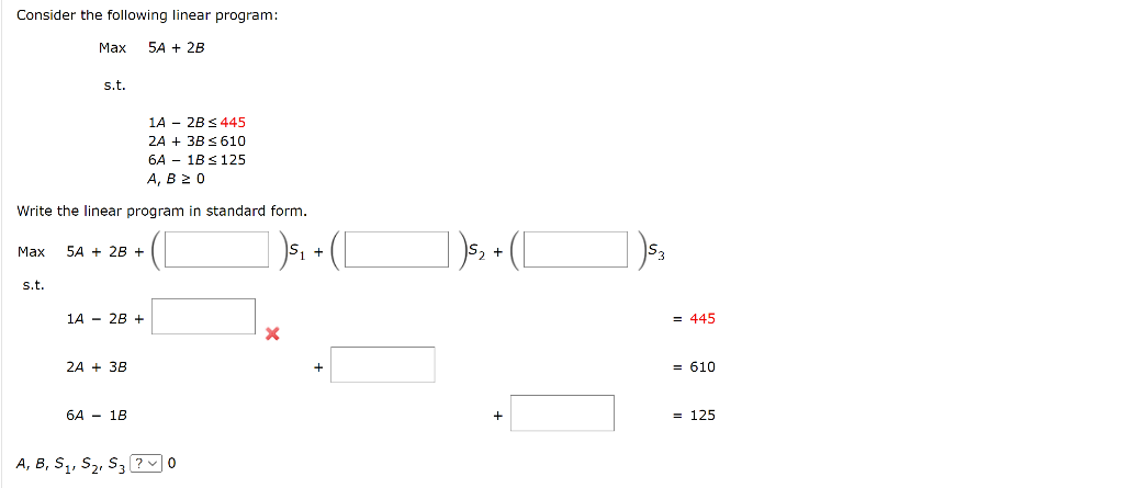 Solved Consider the following linear program: Max s.t. | Chegg.com